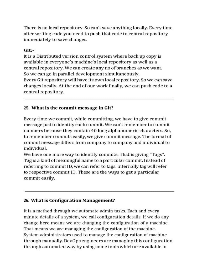 DevOps Interview Questions with Answers PDF - Connect 4 Techs