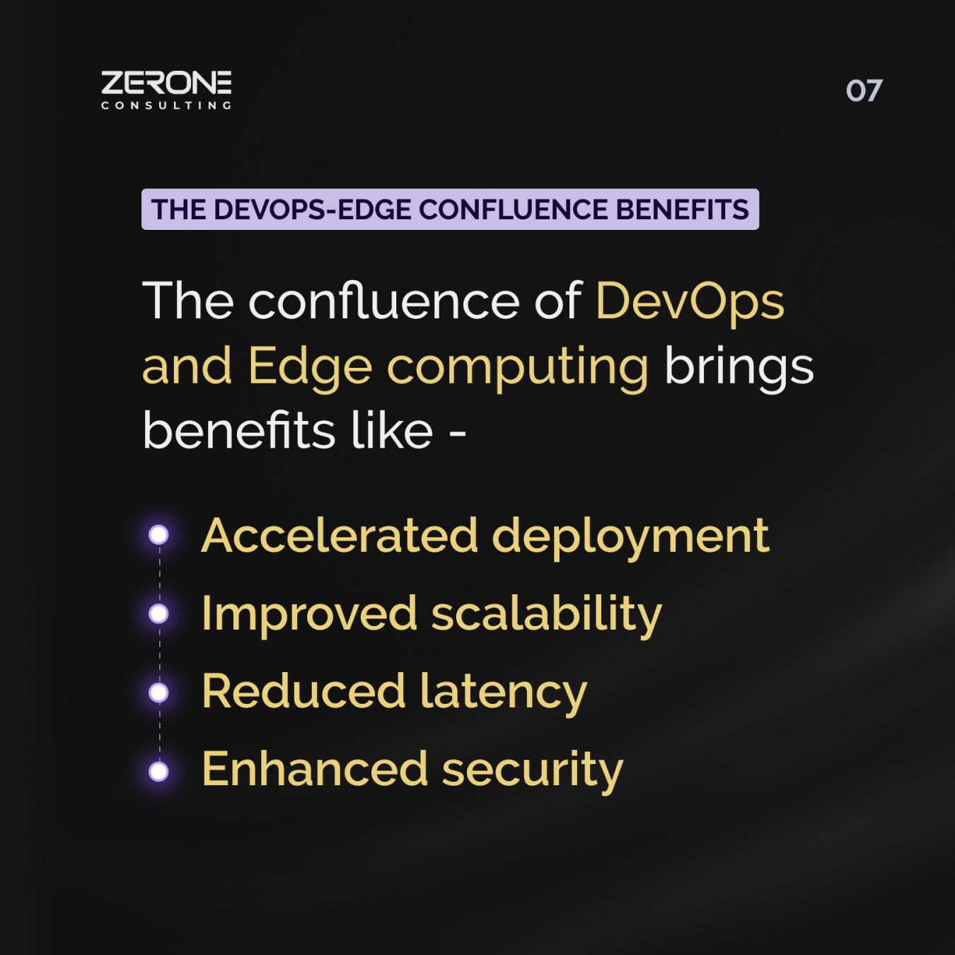 DevOps and Edge Computing - Zerone Consulting (PDF) - Connect 4 Techs DevOps and Edge Computing - Zerone Consulting (PDF) - Connect 4 Techs