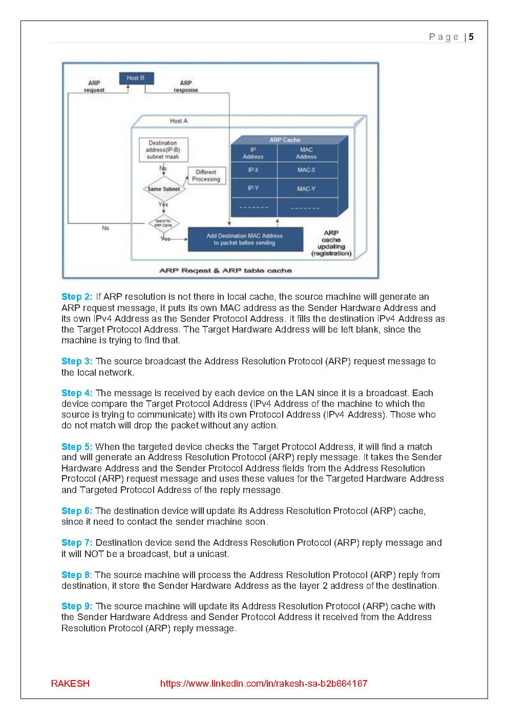 ARP (Address Resolution Protocol) Guide PDF