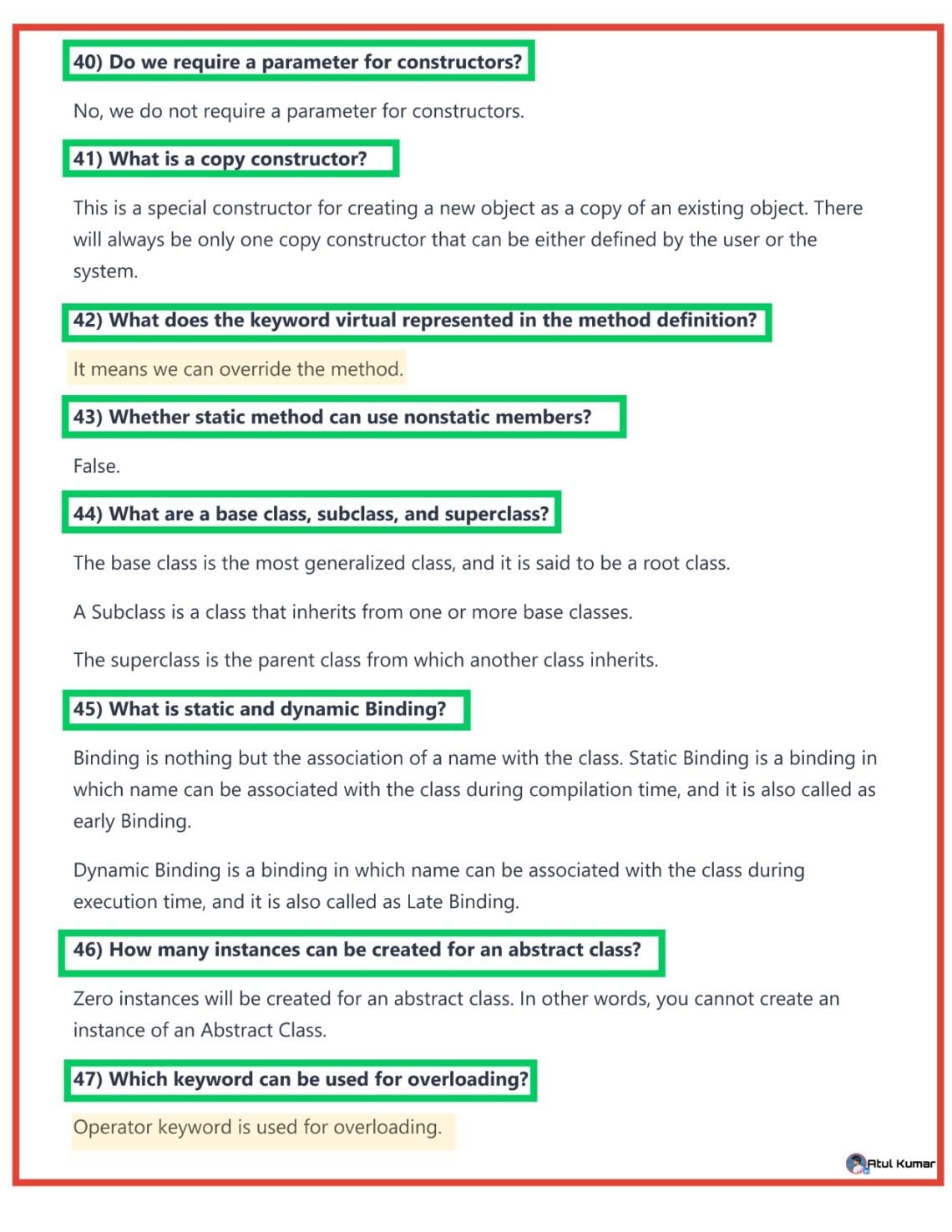 The Ultimate Guide to OOPS Interview Questions